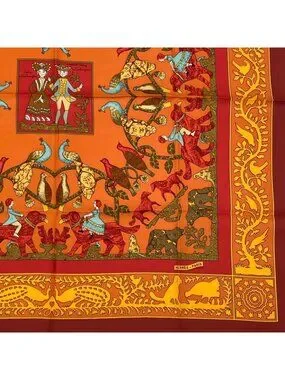 Hermes | Accessories | Hermes Carre 9 Early America Vintage Animal ...